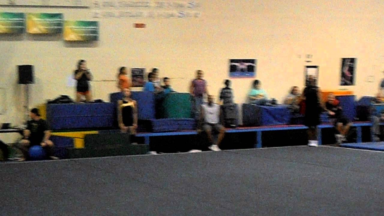 Senior Olympics Coach Shawn Marsh at 50 year old doing three tumbling ...
