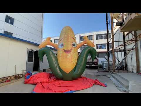 Giant inflatable corn for advertising