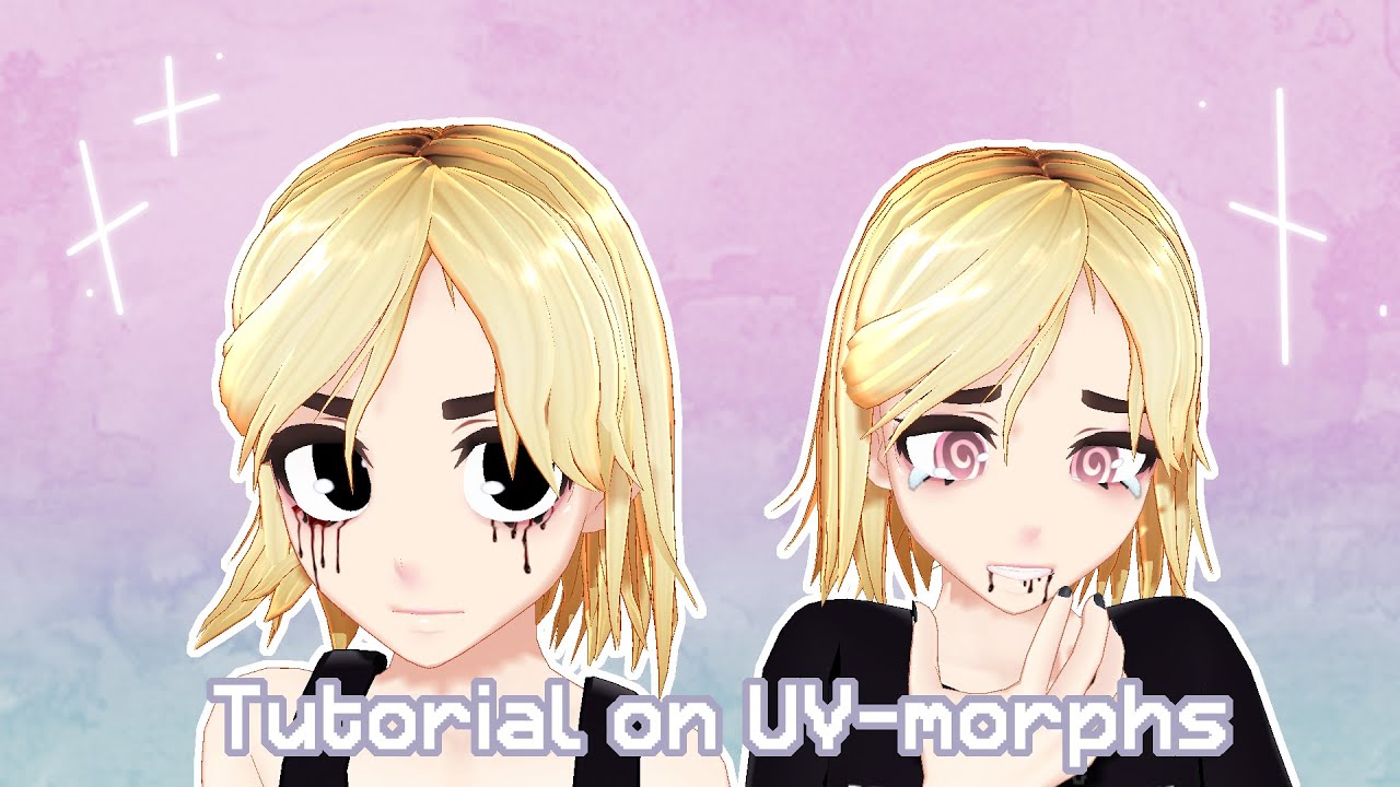 [ mmd ] tutorial on UV morphs - YouTube