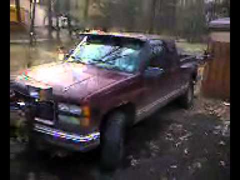 Homemade snow deflector and plow truck - YouTube