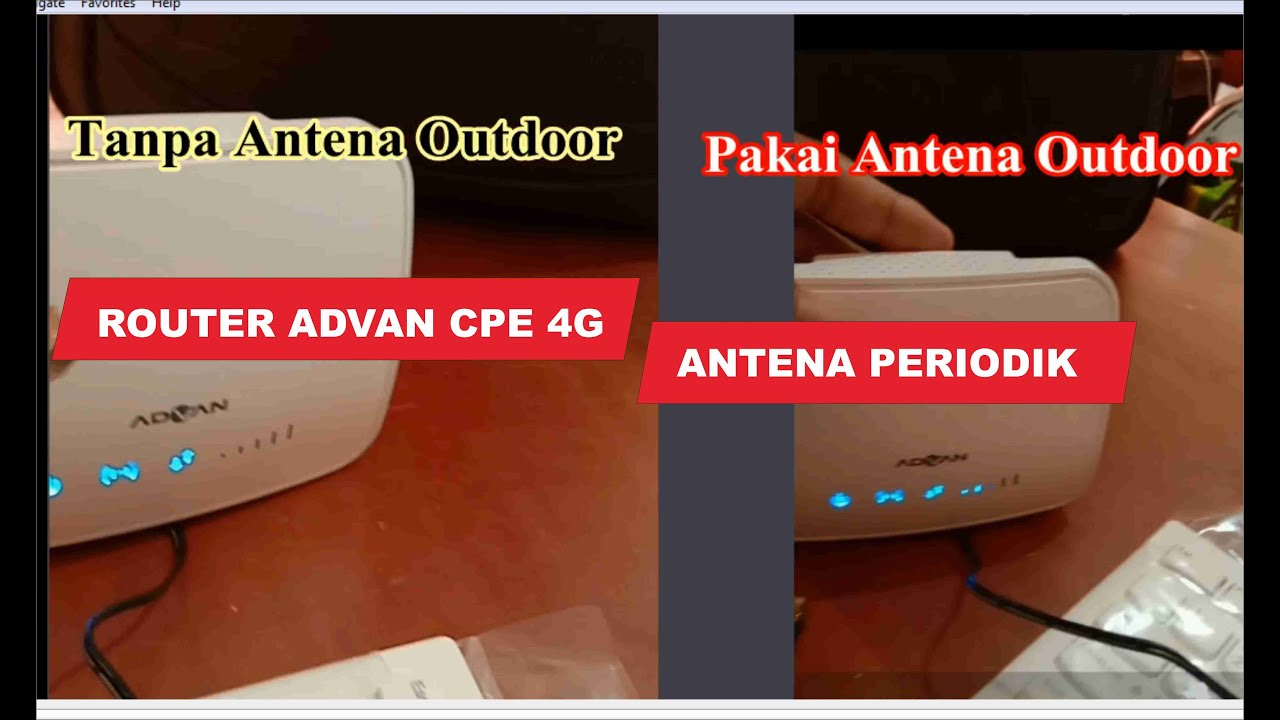 Advan cpe start 4g dengan Antena Outdoor Periodik - YouTube