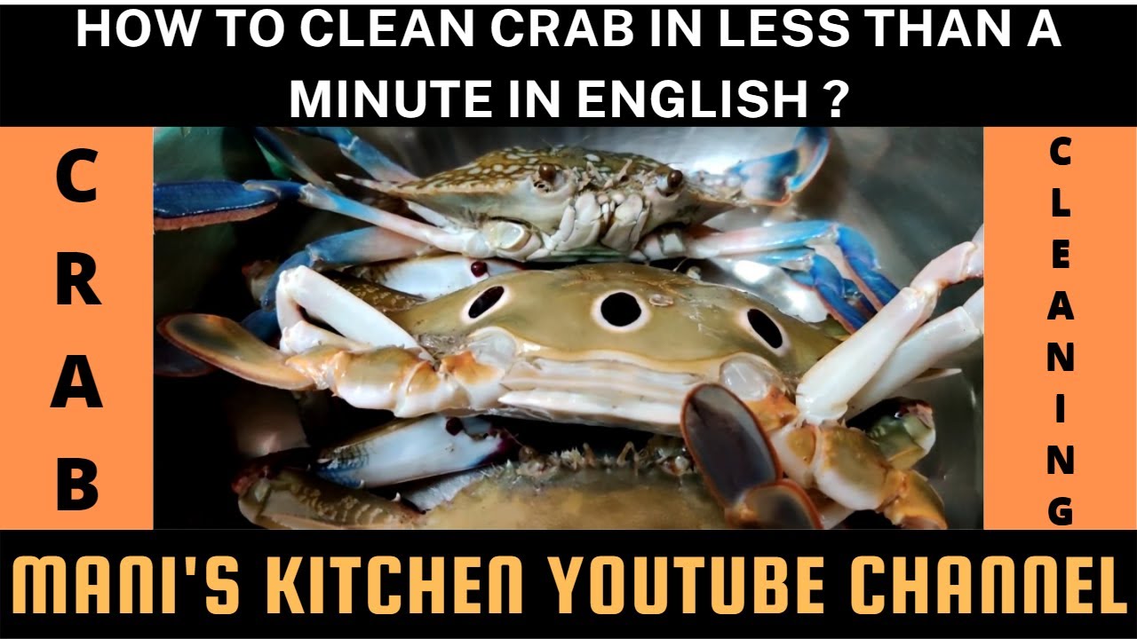 How to Clean Crab in Less Than A Minute? | Indian Crabs Cleaning in ...