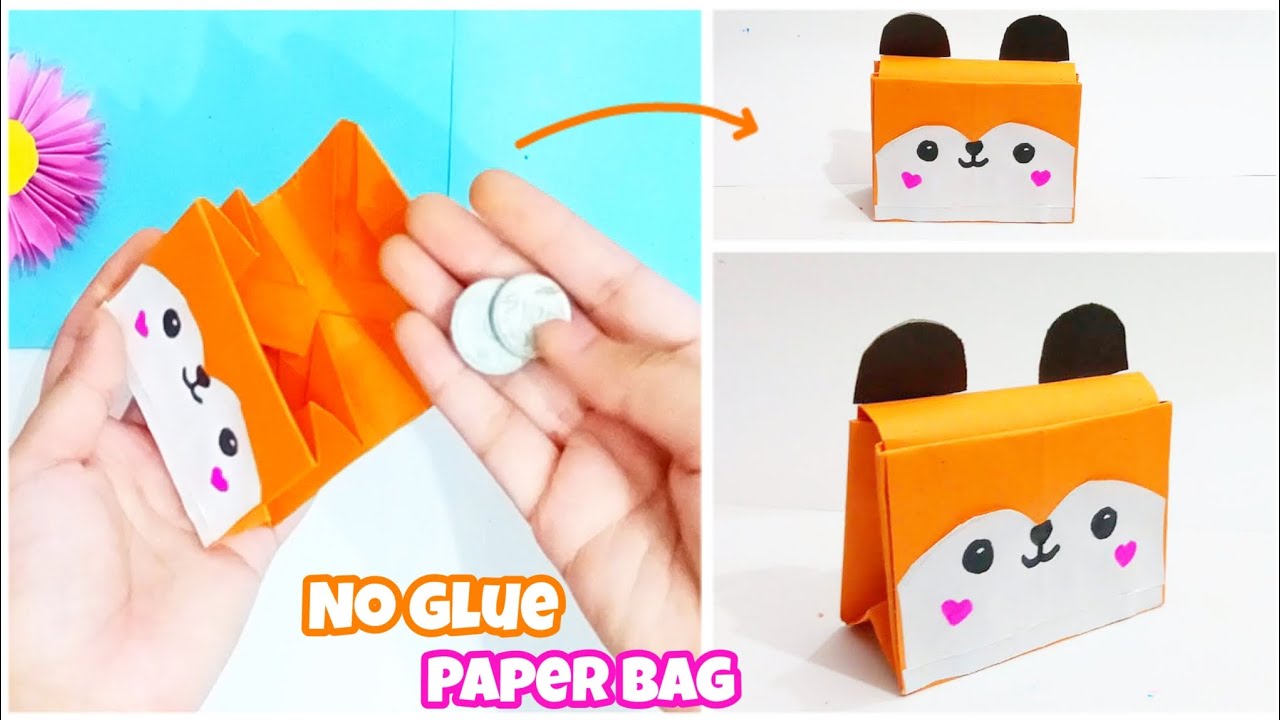 How to make a cute paper wallet||Origami Wallet | DIY mini paper wallet ...