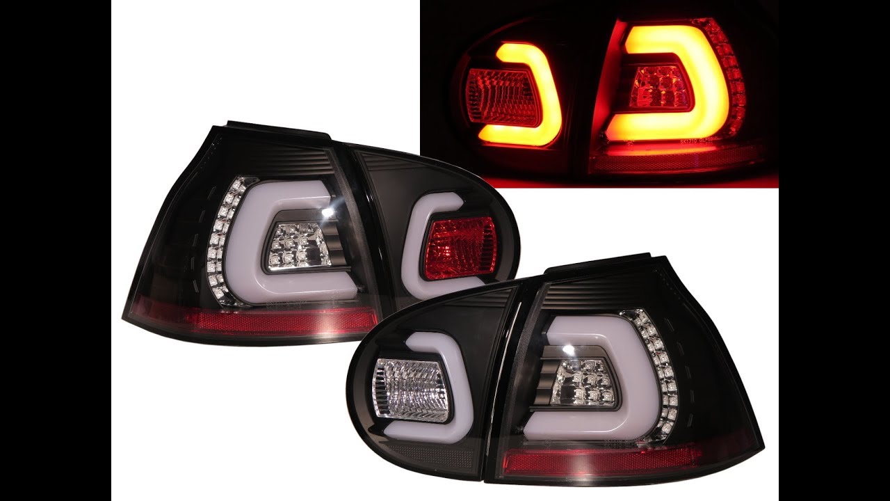 CrazyTheGod Golf/GTI/Rabbit/R32 1K MK5 2003-2009 3D LED Tail Rear Light ...