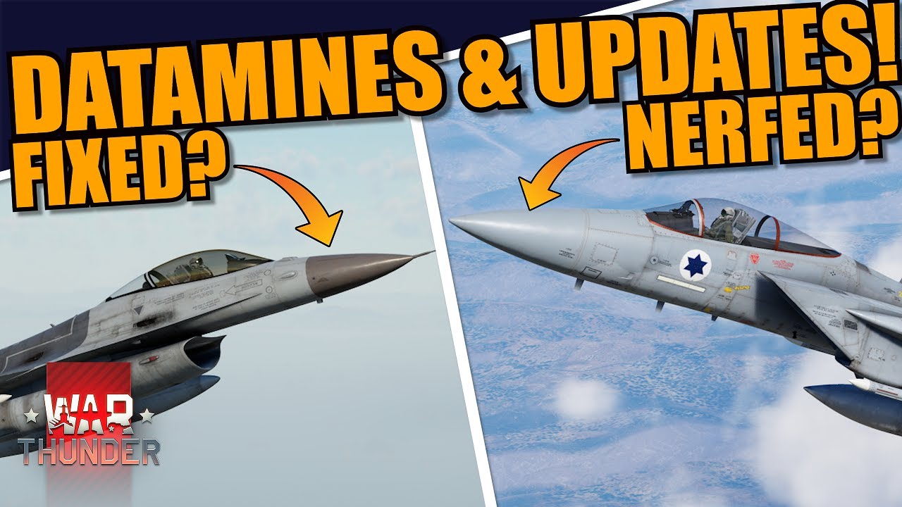 War Thunder - DATAMINES & UPDATES! F-16, Gripen & OTHERS RADAR FIXED ...