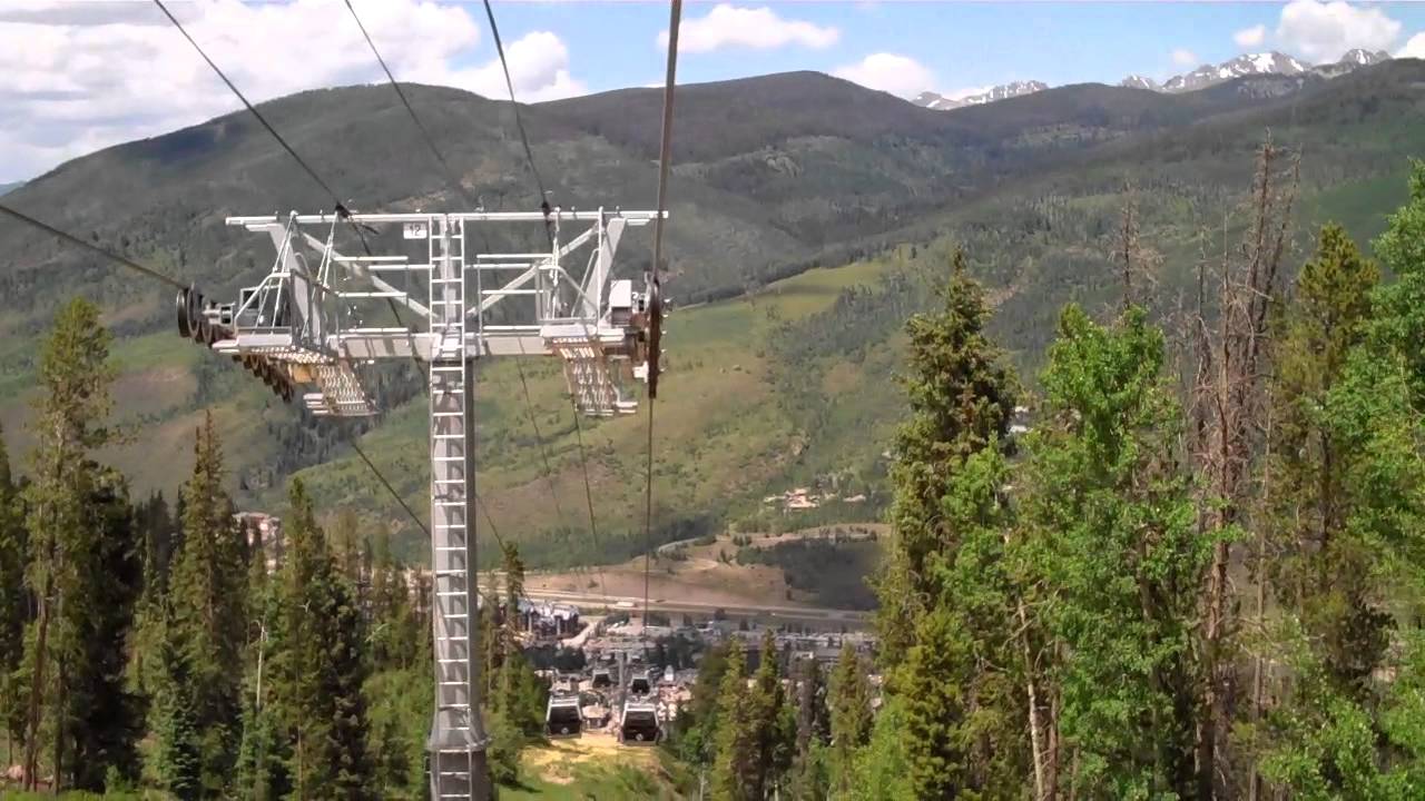 Gondola Ride down From Mid Vail - YouTube
