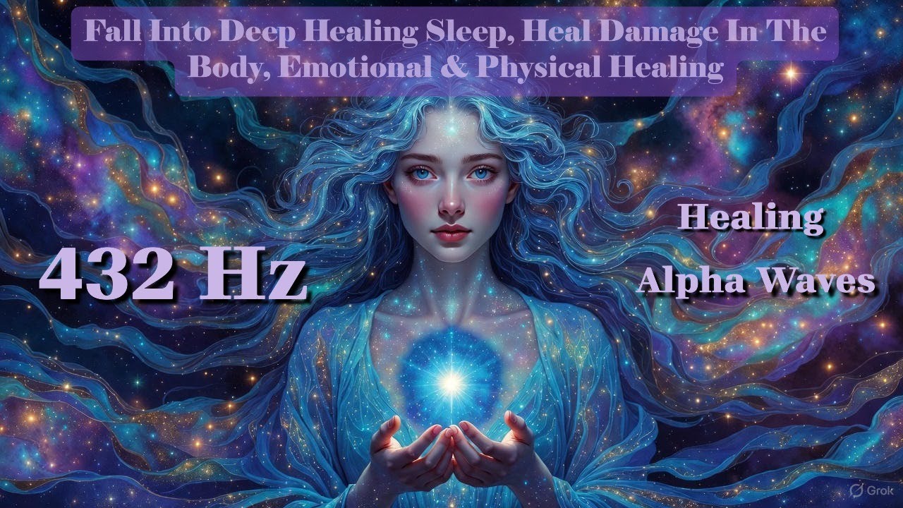 432 Hz Fall Into Deep Healing Sleep Heal Body, Emotional & Physical ...