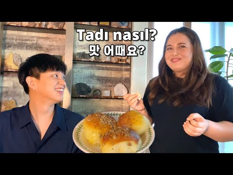 Eşimin ailesine poğaça yaptım ne tepki verdiler💛 🇹🇷🇰🇷