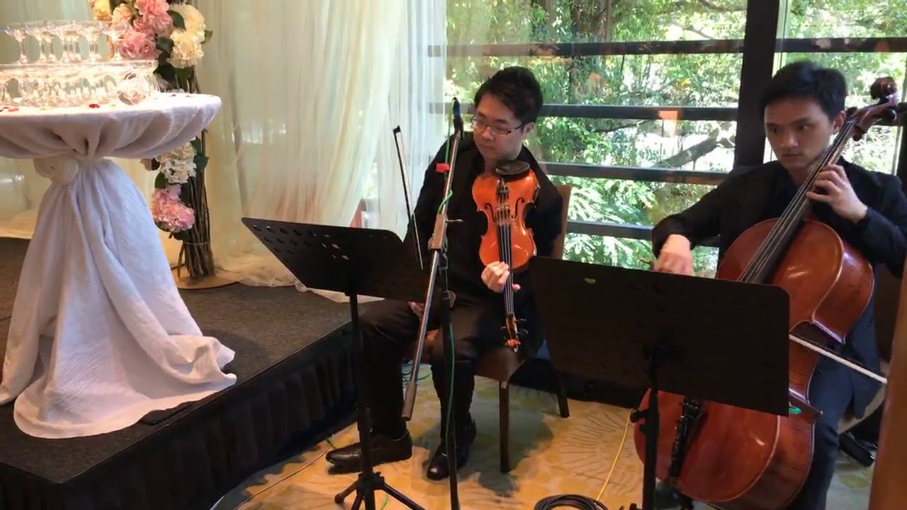 Violin & Cello Duo - "Thinking Out Loud" (Singapore Wedding/Corporate ...