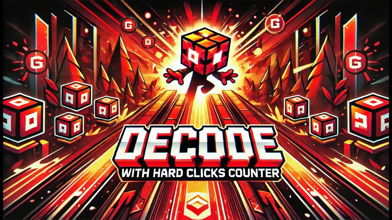 DeCode WITH HARD CLICKS COUNTER | GEOMETRY DASH - YouTube