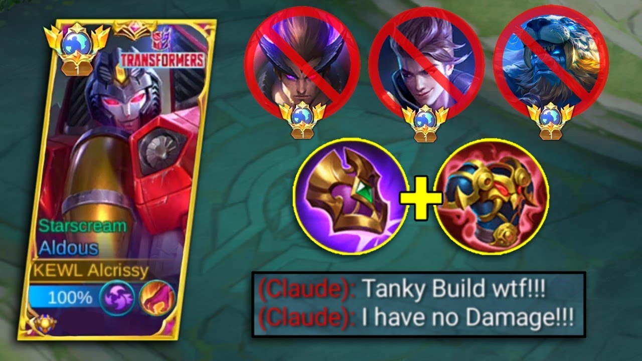 ALDOUS BEST COUNTER BUILD AGAINST SUPER OP PHYSICAL DAMAGE HERO! ALDOUS ...