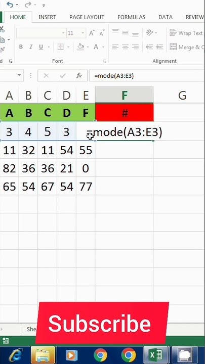 How find most repeat number in excel - YouTube