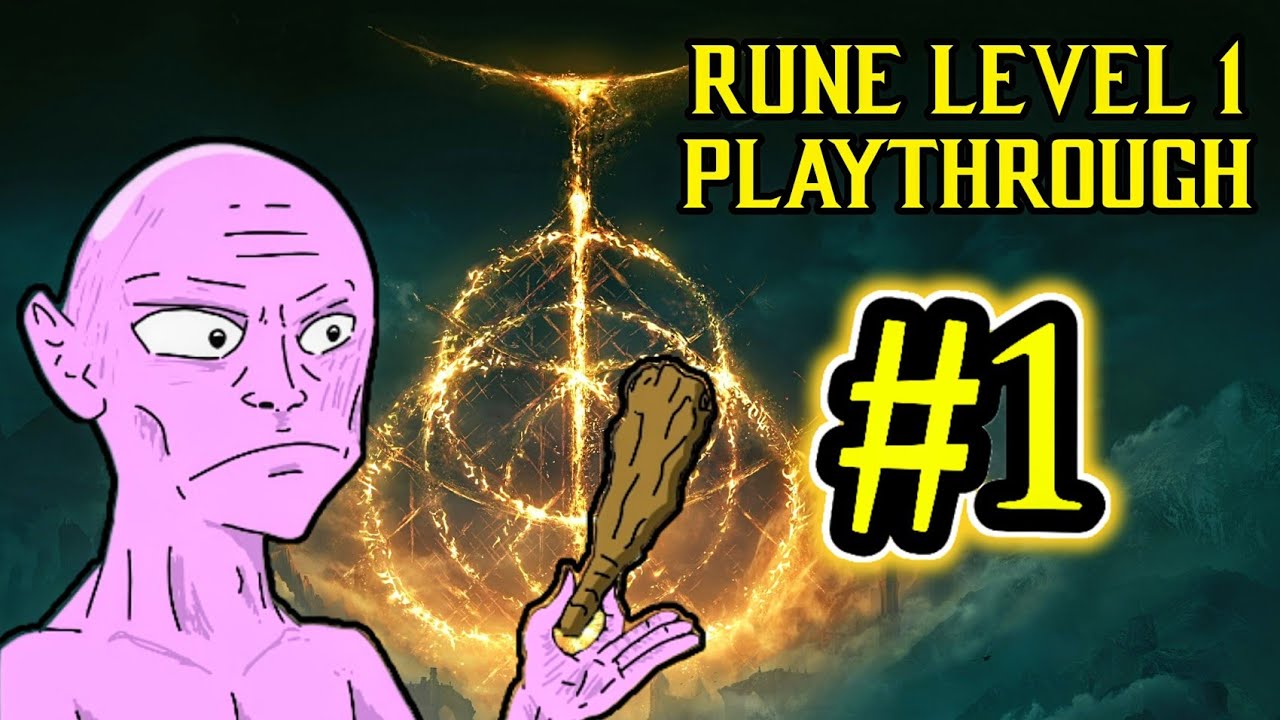 Elden Ring - Rune Level 1 Playthrough Part 1: Margit gave me PTSD - YouTube