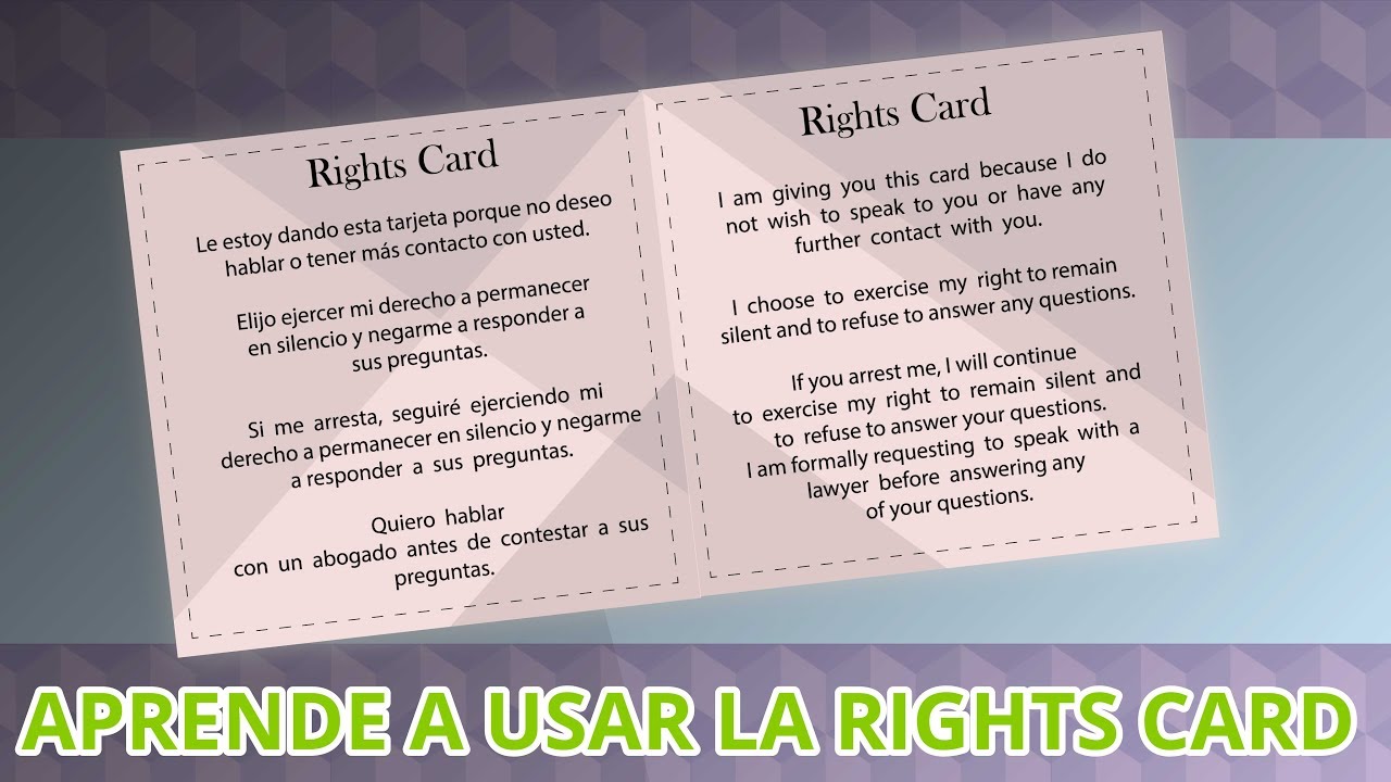 Aprende a usar la RIGHTS CARD - El Plan es tener un Plan - YouTube