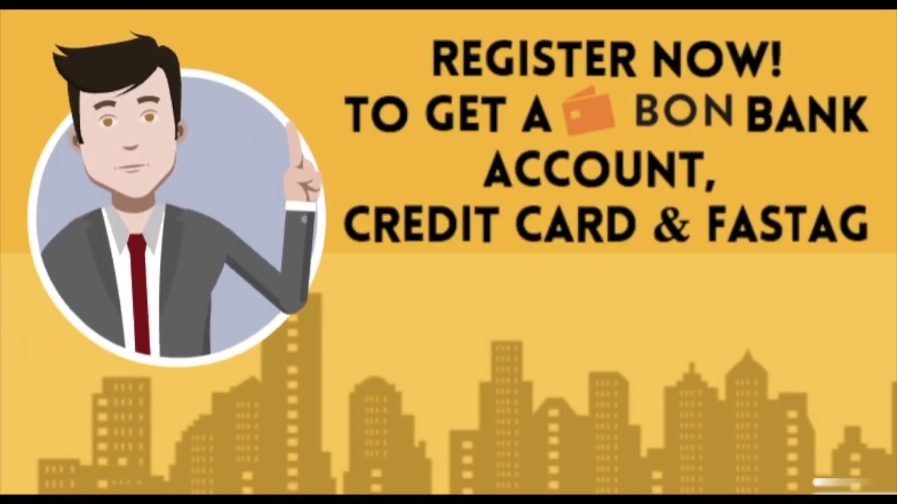 Get a fastag, Bon bank account and credit card - YouTube