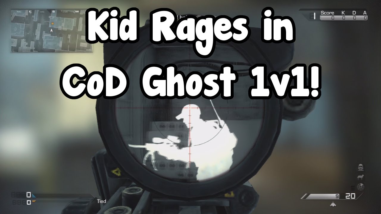 Kid Rages in Call Of Duty Ghost! - 1v1 Headshots Only (COD: Ghosts ...