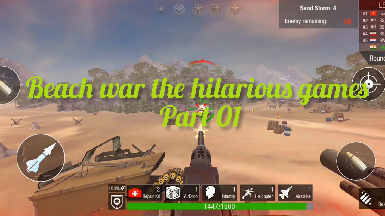 Beach War part 01 hilarious Games shooting - YouTube