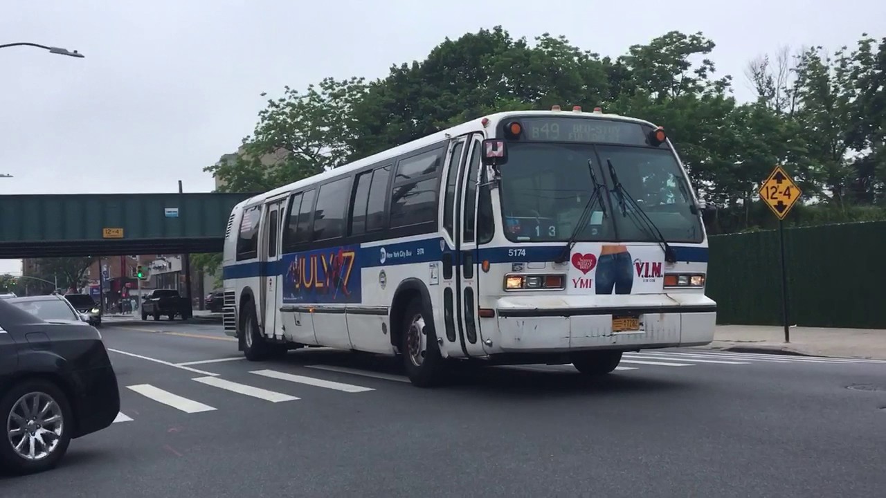 [MTA]: Bedford Stuyvesant Bound 1999 Novabus RTS [#5174] B49 Bus @ E ...