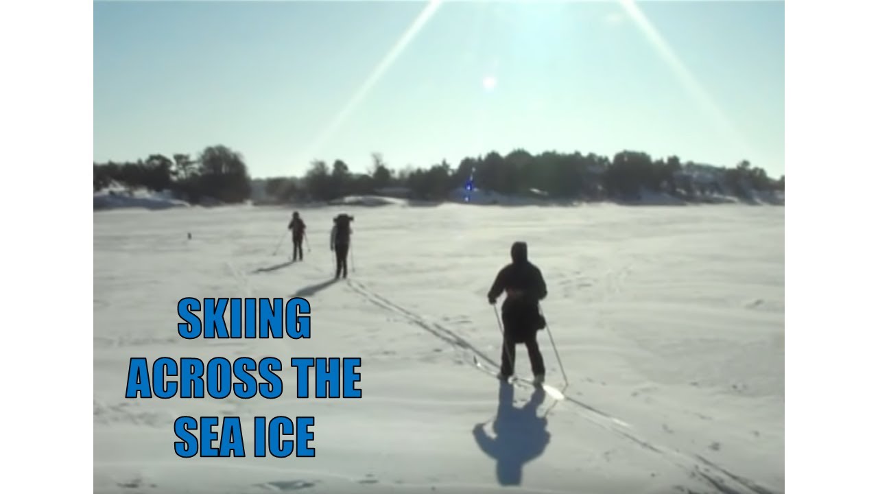 Skiing across the sea-ice! - YouTube