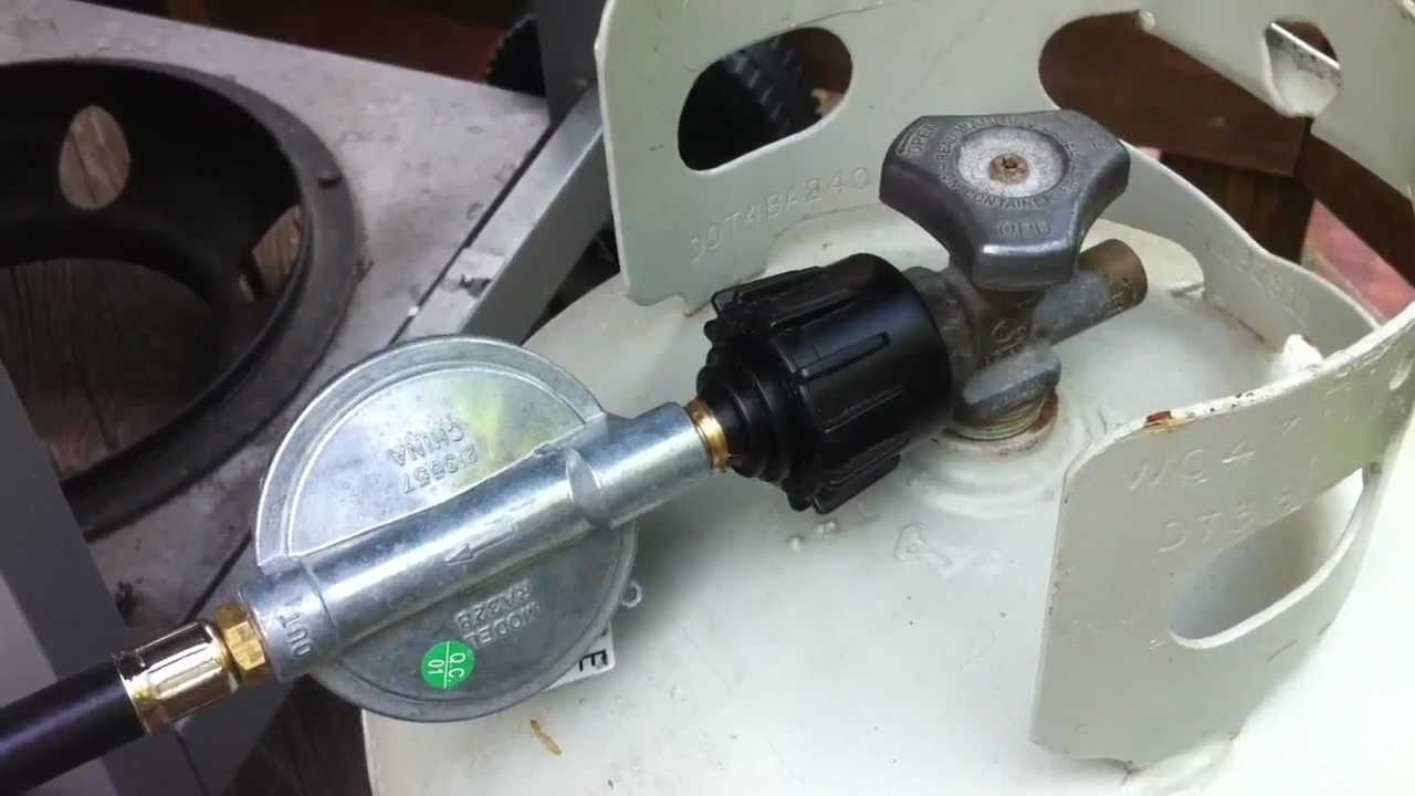 Leaking Propane Gas Regulator On Grill YouTube Leaking Propane Gas Regulator On Grill YouTube