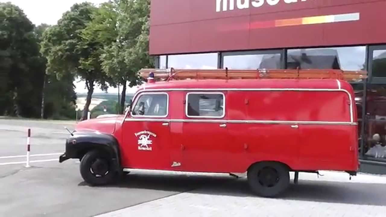 Opel Blitz old german fire truck in HD - YouTube