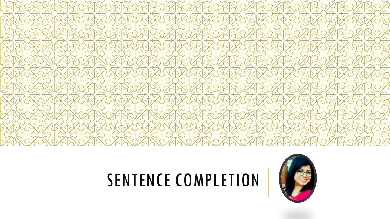 Sentence Completion| Tips | Verbal ability | Placement preparation ...