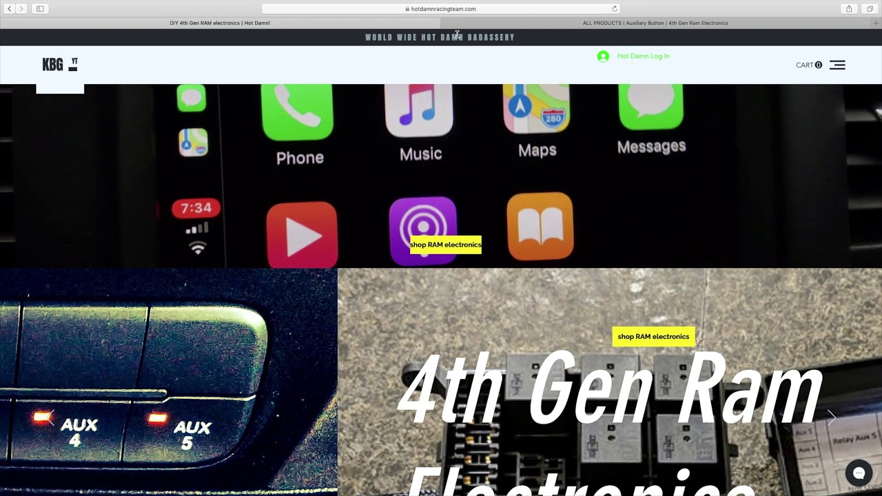 4th Gen Ram Electronics auxiliary panel giveaway - YouTube