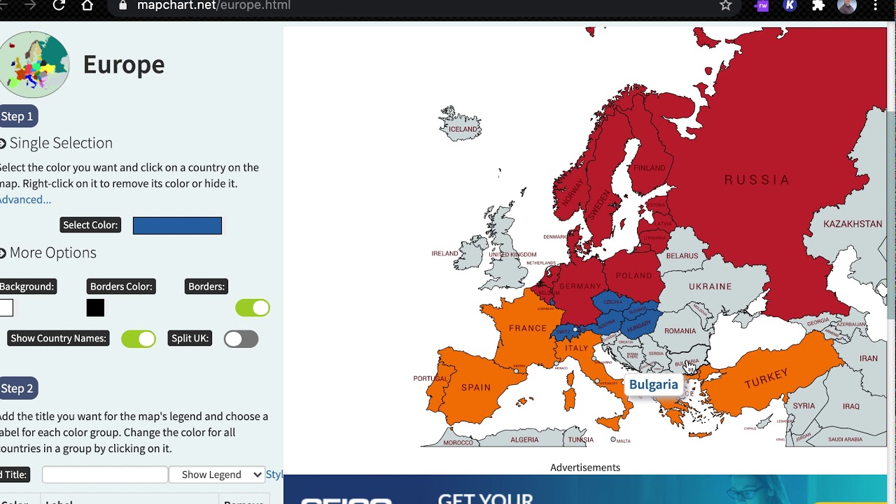 Regional Map of Europe Tutorial - YouTube