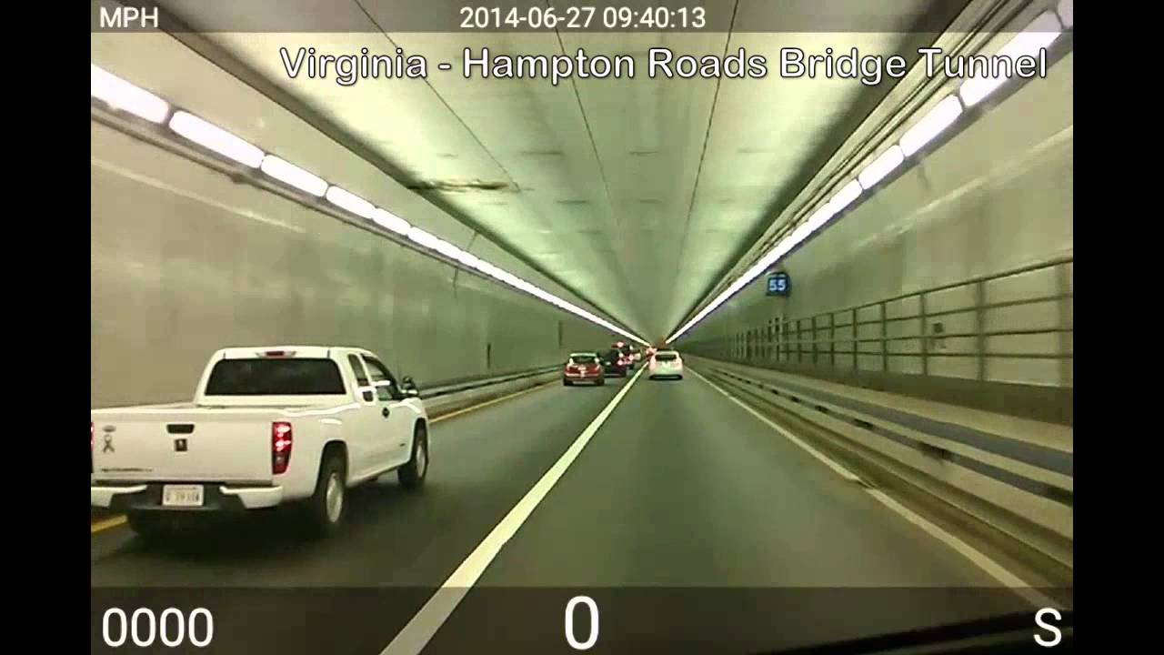 Road Trip USA Virginia, Hampton Roads Bridge Tunnel - YouTube