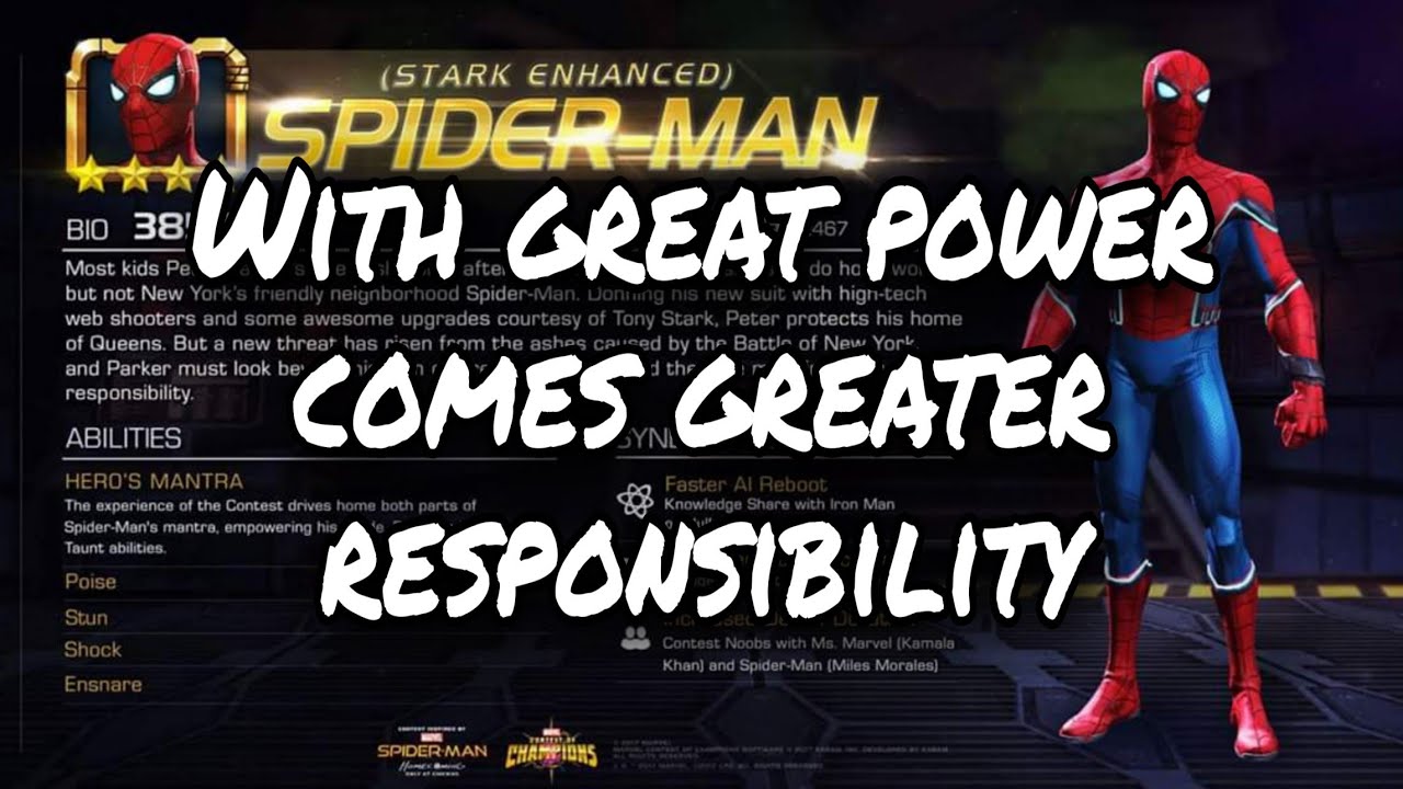 Spider Man (Stark Enhanced) ALL FIGHT SCENE [Marvel Contest of ...