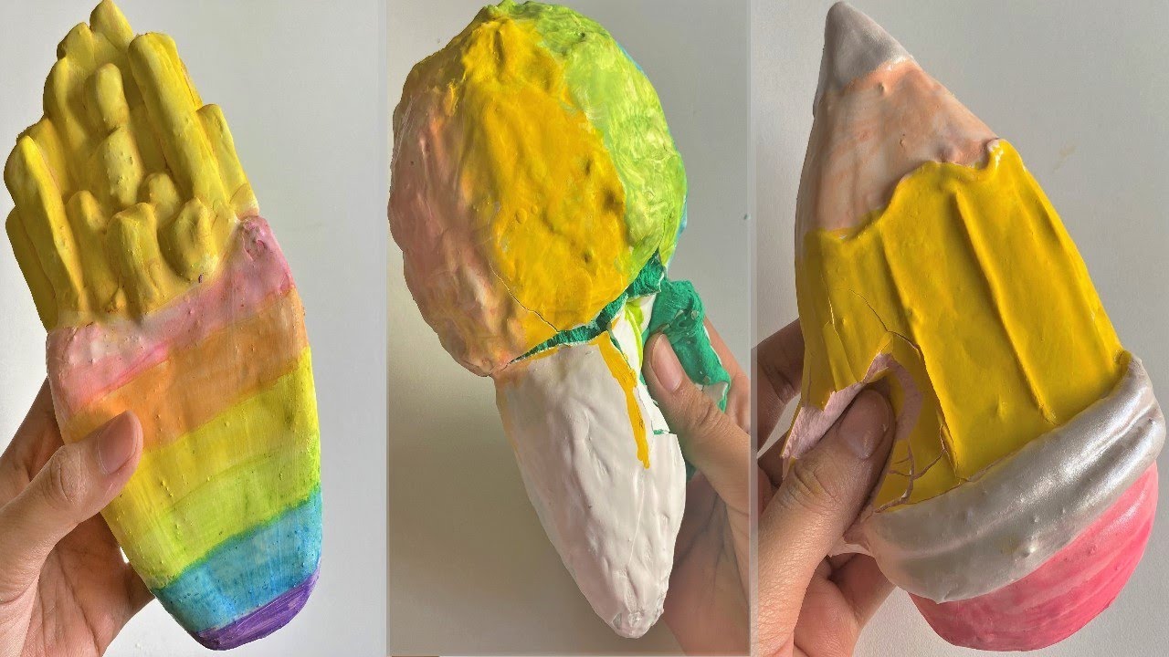 Plaster Clay Cracking & Slime ASMR Video #160 - YouTube