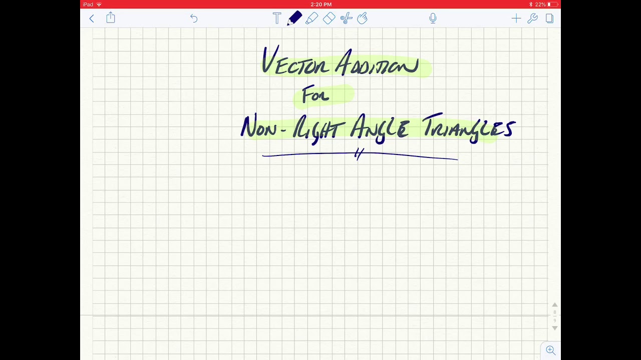 Vector addition : cosine and sine laws - YouTube