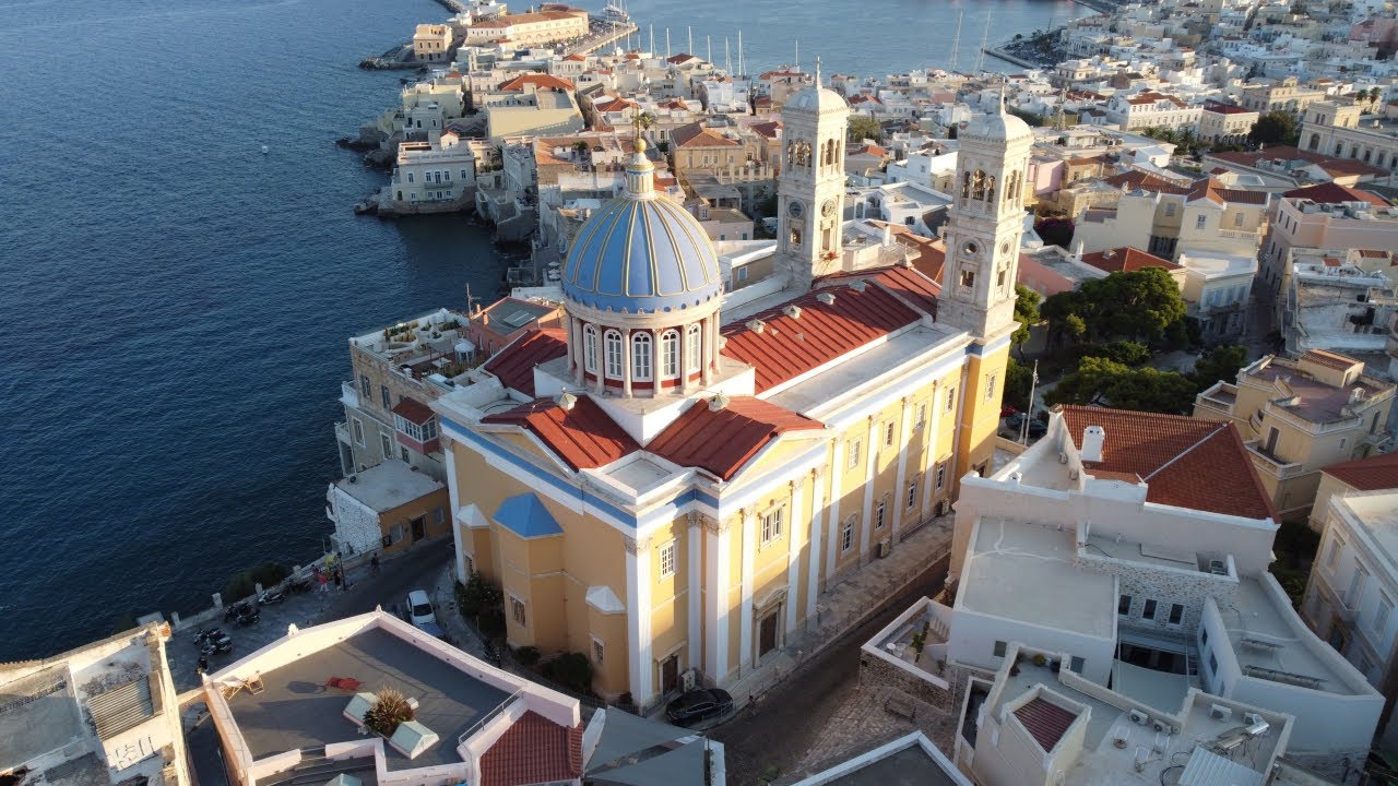 ΣΥΡΟΣ ΑΠΟ ΨΗΛΑ - (SYROS - DRONE EDITION) - YouTube