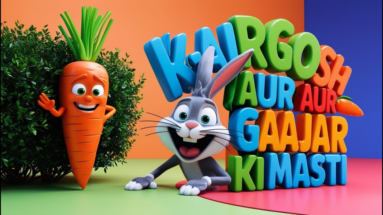 KHARGOSH AUR GAJAR KI MASTI | Kids Cartoon | Hindi Moral Stories | Fun ...