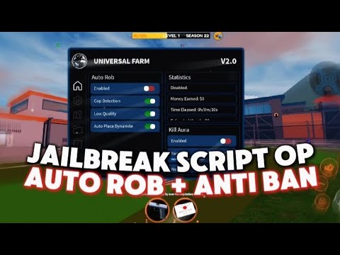 *OP* Jailbreak Best Script Op🔥| Auto Rob, Cop Detection, Killaura, No ...