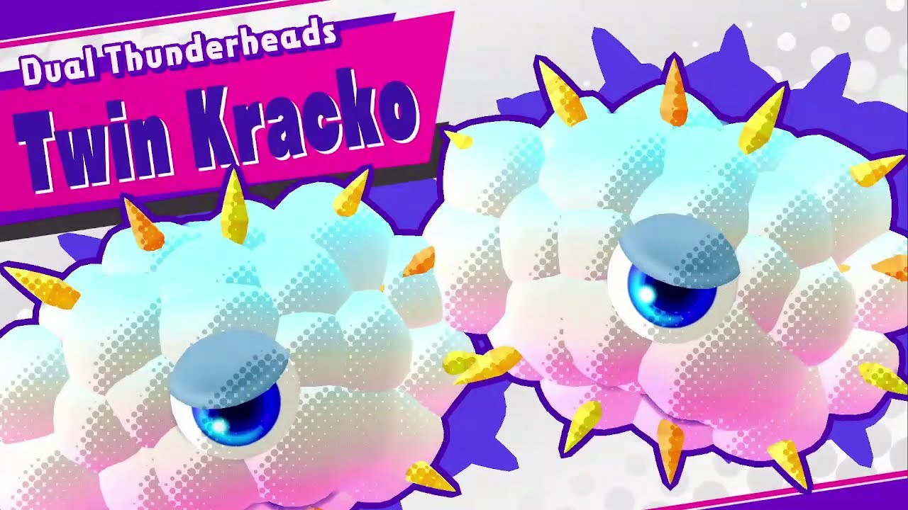 Kirby Star Allies: Boss #12: Kracko & Twin Kracko (4-10 Gabbel Moon ...
