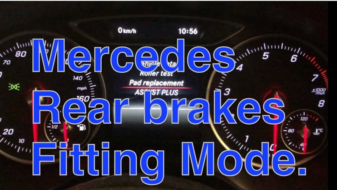 Mercedes A class rear brake pad fitting mode. Mercedes rear brake pad ...
