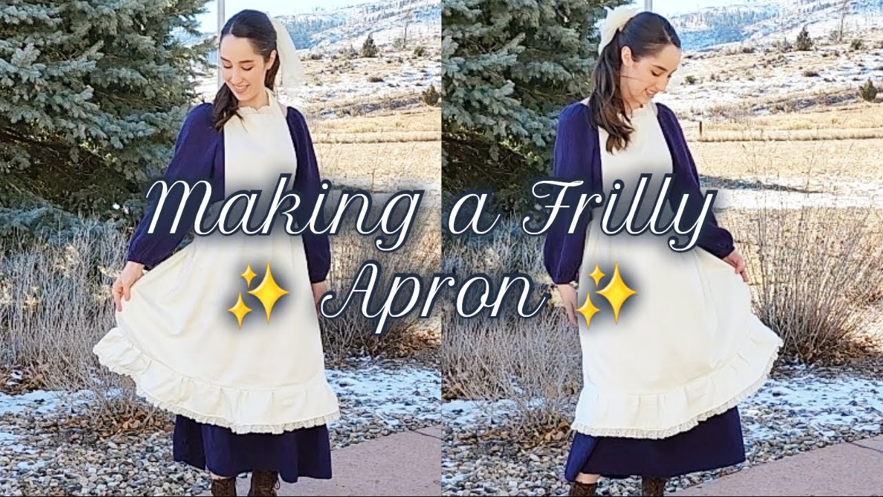 Making a Frilly Apron! Fast, Easy, Beginner-Friendly! - YouTube