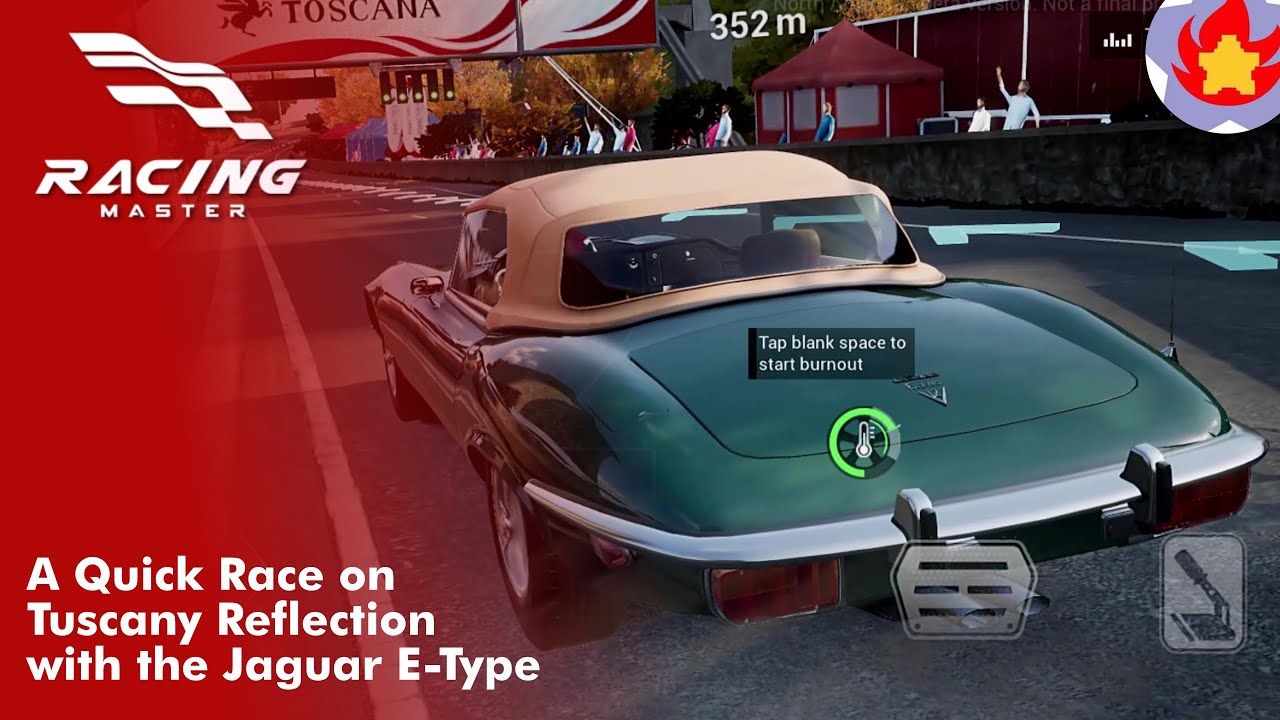 A Quick Race on Tuscany Reflection with the Jaguar E-Type | Racing Master - YouTube