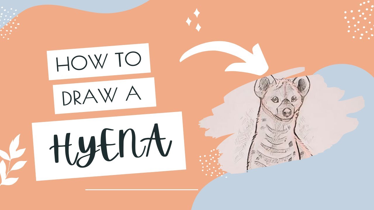 How to Draw a Hyena. Draw-along lesson for artists! - YouTube