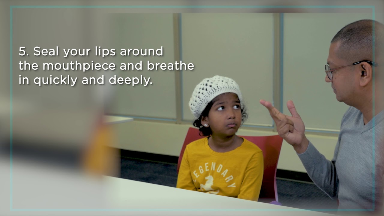 Help Your Child Use a Diskus Inhaler "Puffer" - YouTube