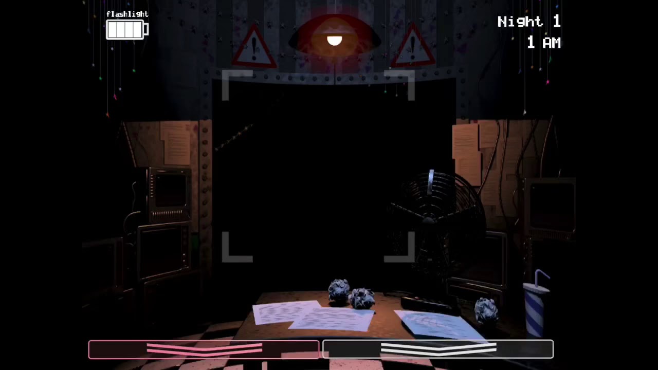 Fnaf 2 gameplay (flashing lights) RARE SCREEN IN BEGINNING - YouTube