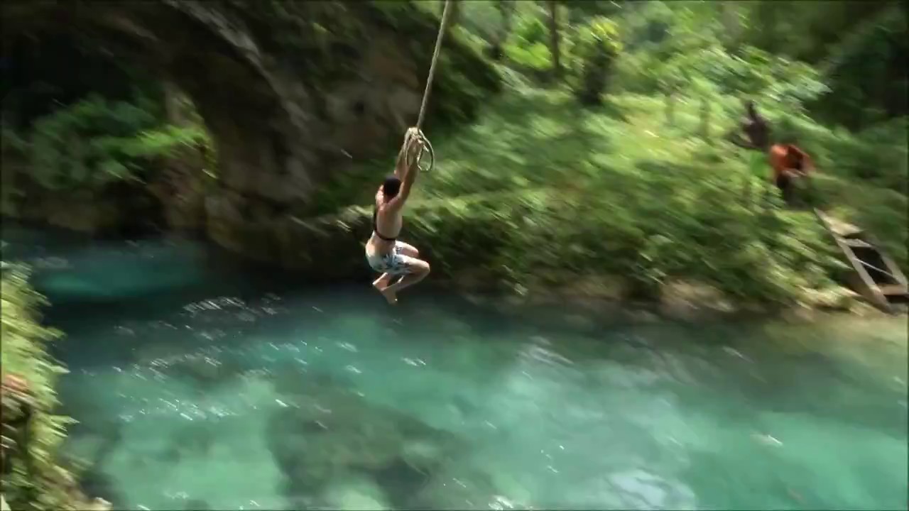 Jumping From the Spanish Bridge that spans the White River - Ocho Rios ...