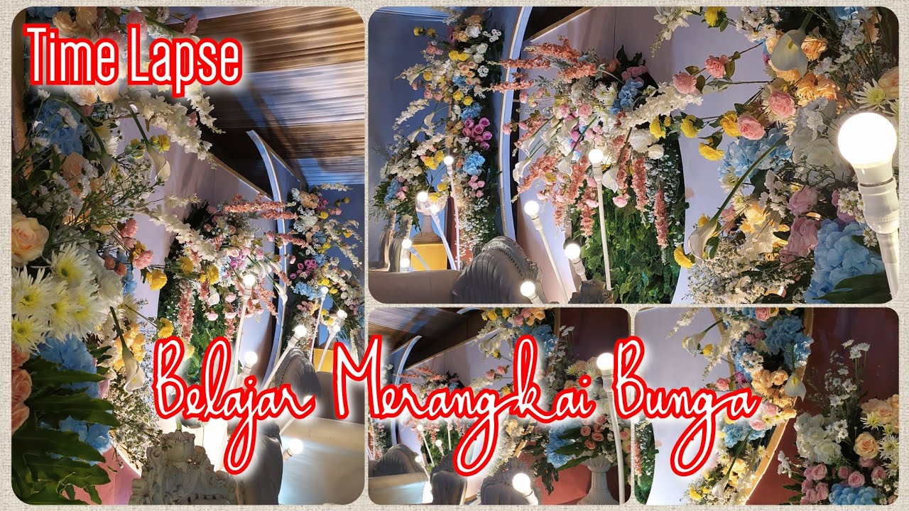 Belajar Merangkai Bunga Dekorasi Pernikahan - YouTube