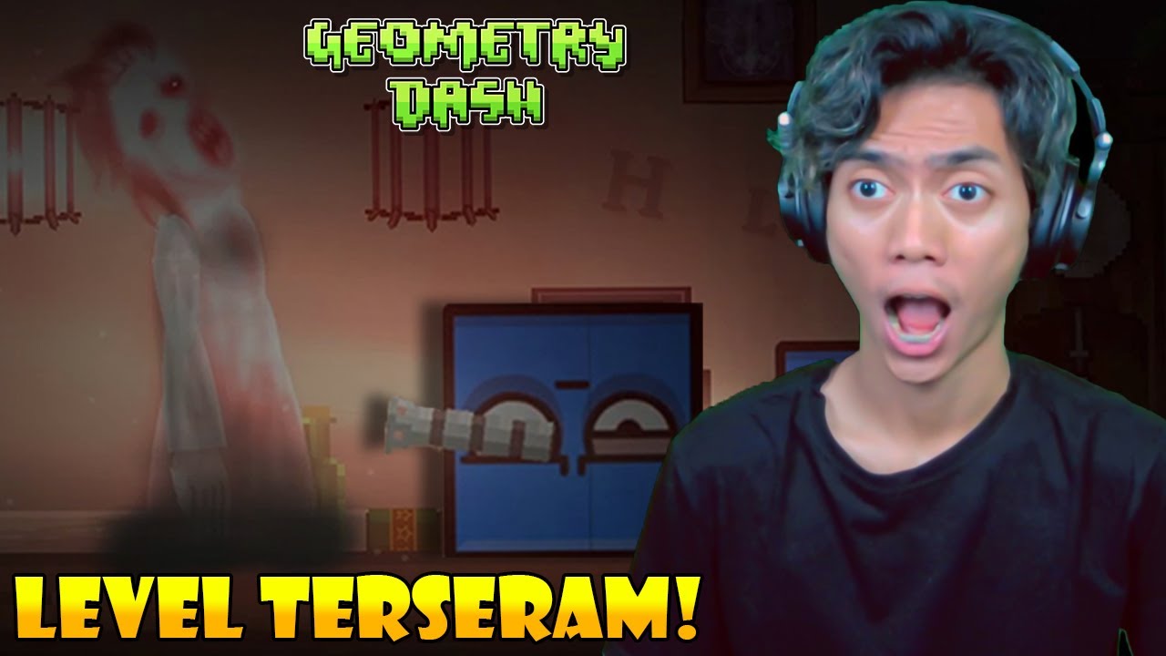 MENCOBA LEVEL HORROR! Geometry Dash - Indonesia (Platformer) - YouTube