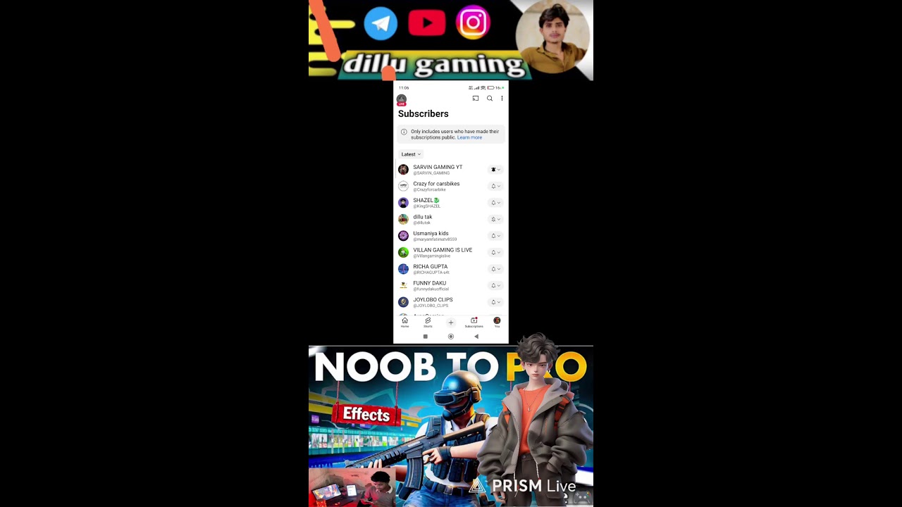 Live streaming of dillu gaming zone - YouTube