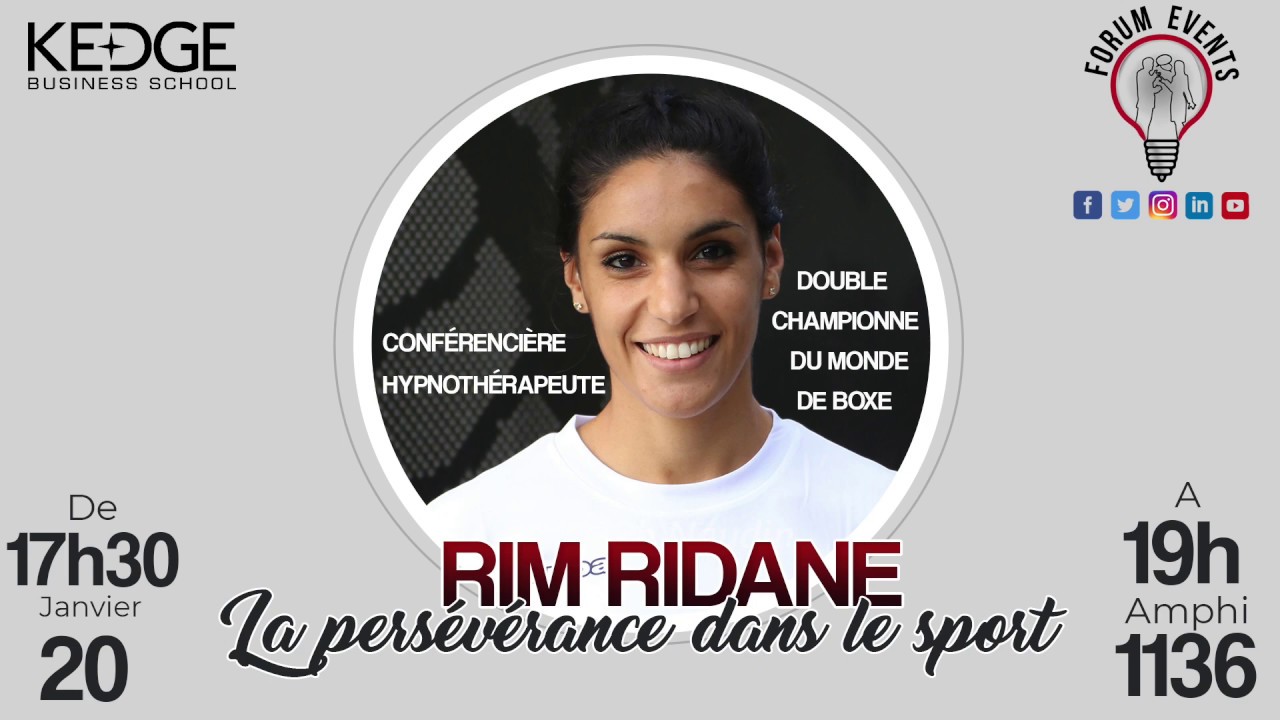 Conférence - "La persévérance dans le sport" avec Rim Ridane - YouTube