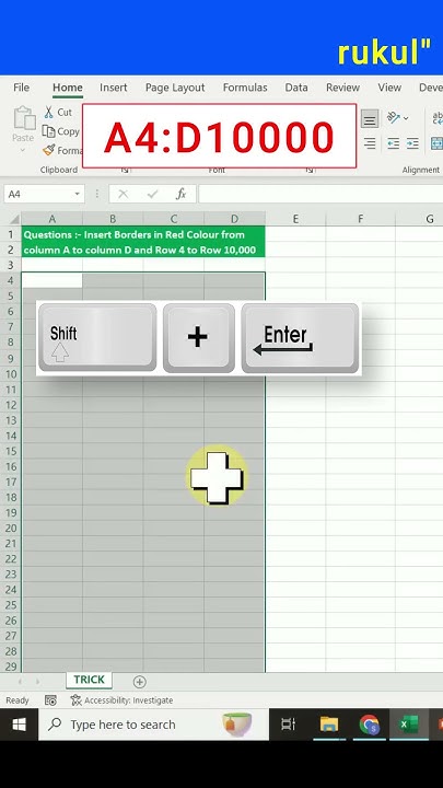 Excel Border Magic Name Box Trick For Massive Data Sets Shorts Shortsvideo Exceltips