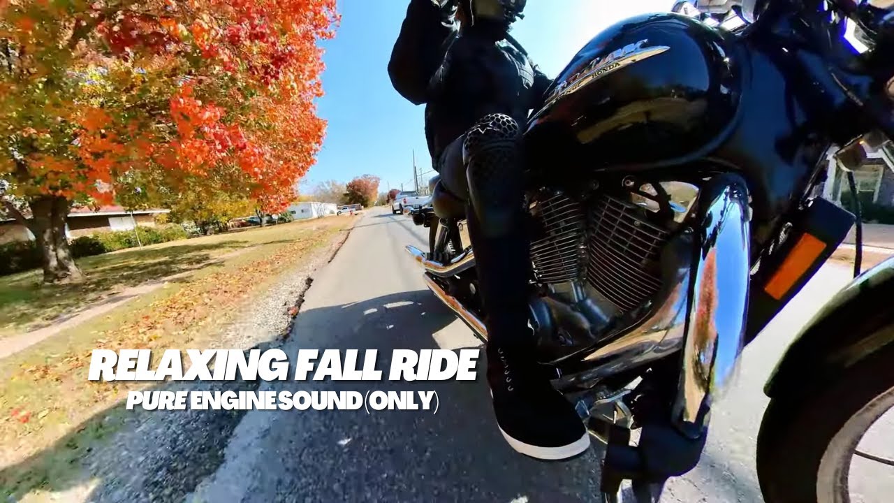4K - Relaxing Fall Ride - Pure Engine Sound ONLY - Insta360 One RS ...