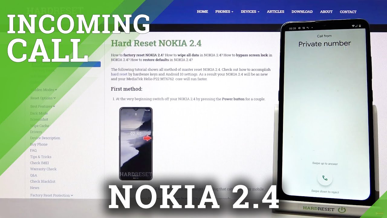 Incoming Call NOKIA 2.4 – Call Animation & Default Ringtone - YouTube